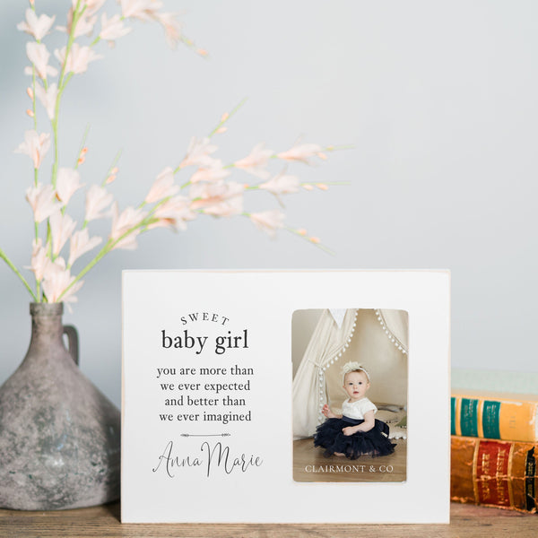 Custom Picture Frame, Sweet Baby Girl | The Warehouse Studio - The ...